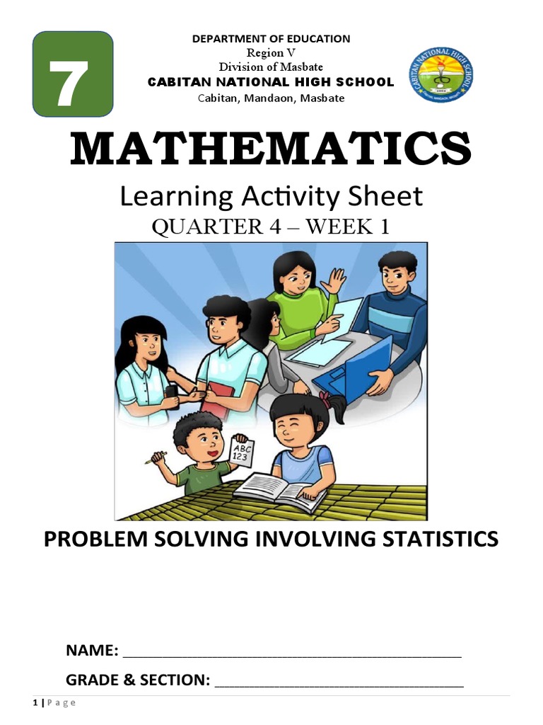 LAS Math 7 q4 | PDF | Data | Statistics