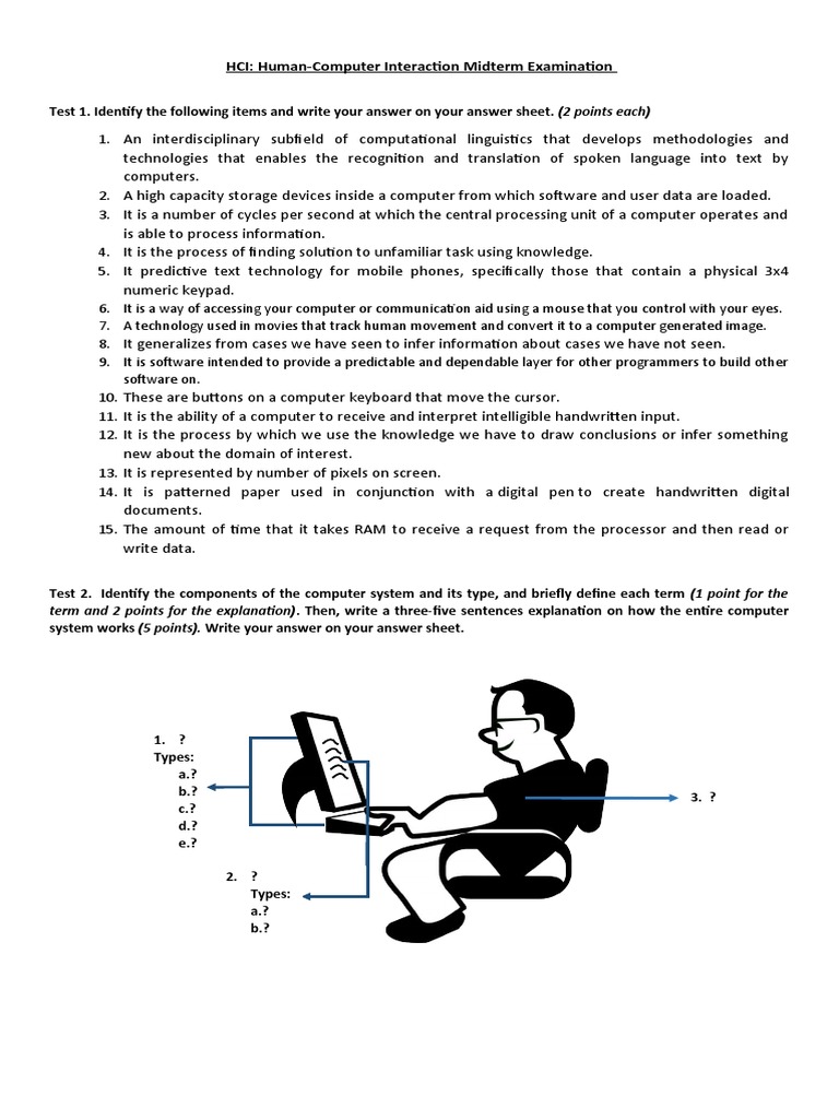 HCI Test | PDF | Human–Computer Interaction | Information