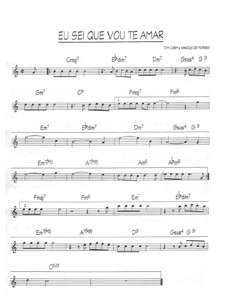 Eu Sei Que Vou Te Amar | PDF