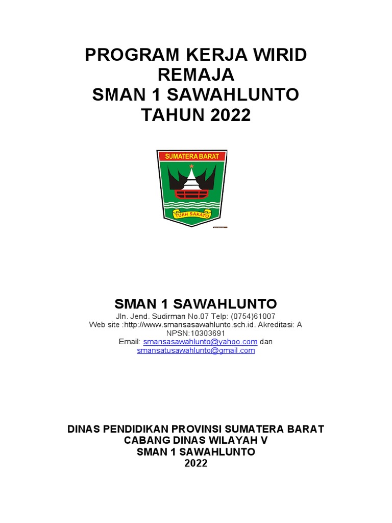Program Wirid Remaja | PDF | Karier & Perkembangan | Gaya Hidup