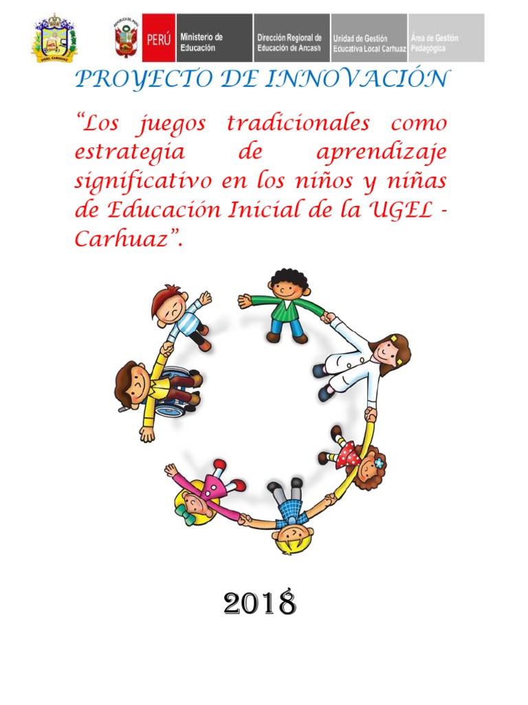 Proyecto Innovador 1 | PDF | Educación de la primera infancia | Aprendizaje