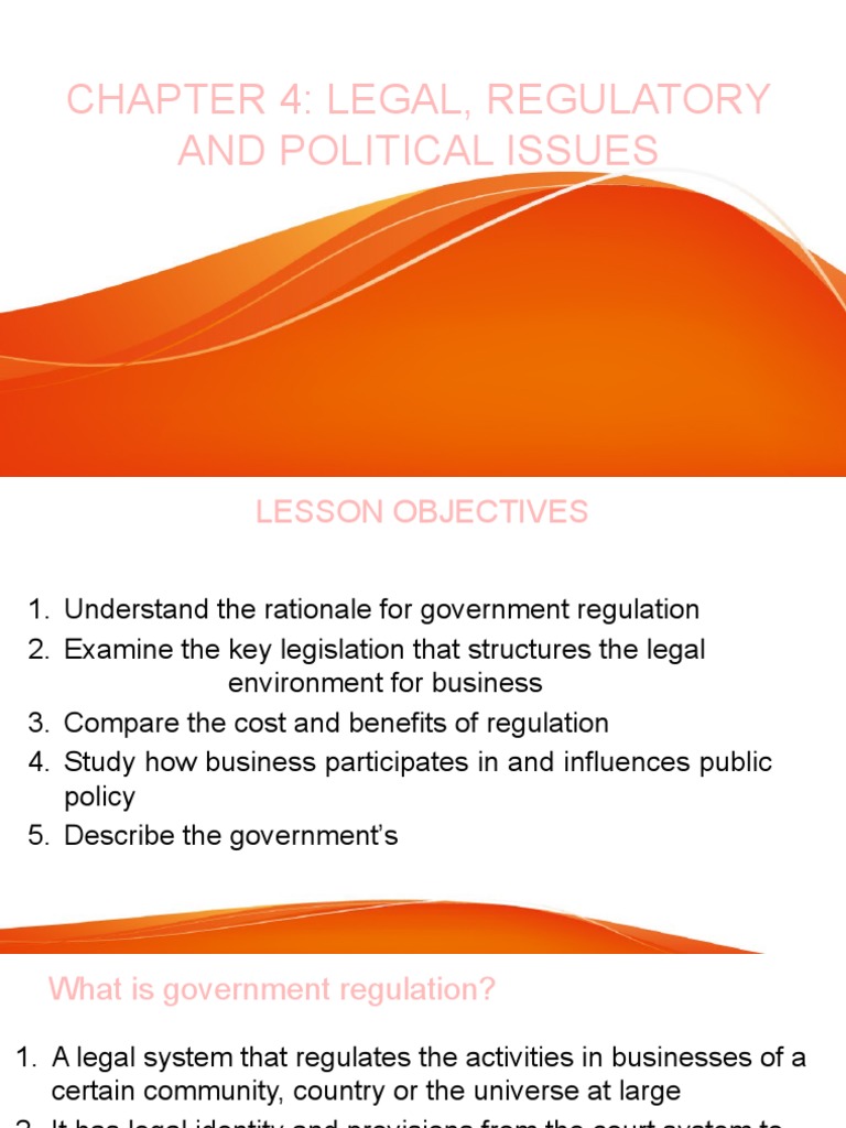 Chapter 4 Legal, Regulatory and Political Issues | PDF | Federal Trade ...