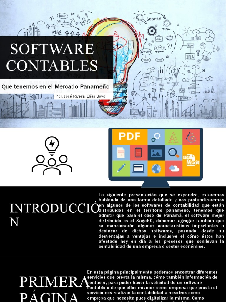 Software Contables | PDF | Contabilidad | Software