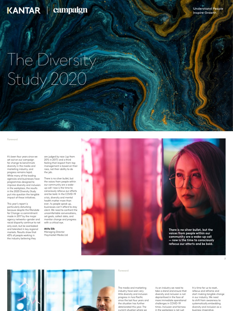 Kantar Campaign Diversity Report 2020 | PDF | Mental Health | Gender