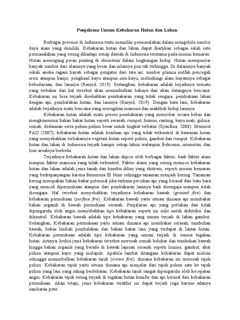 Penjelasan KARHUTLA | PDF