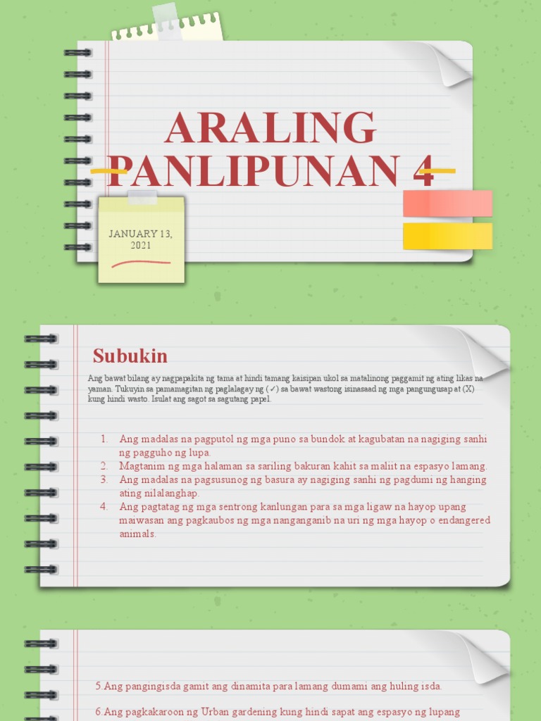 Ap 4 - 2ND Quarter Week 2 | PDF