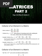 Cofactor Matrix - Formula, Definition, Examples | PDF | Mathematics ...