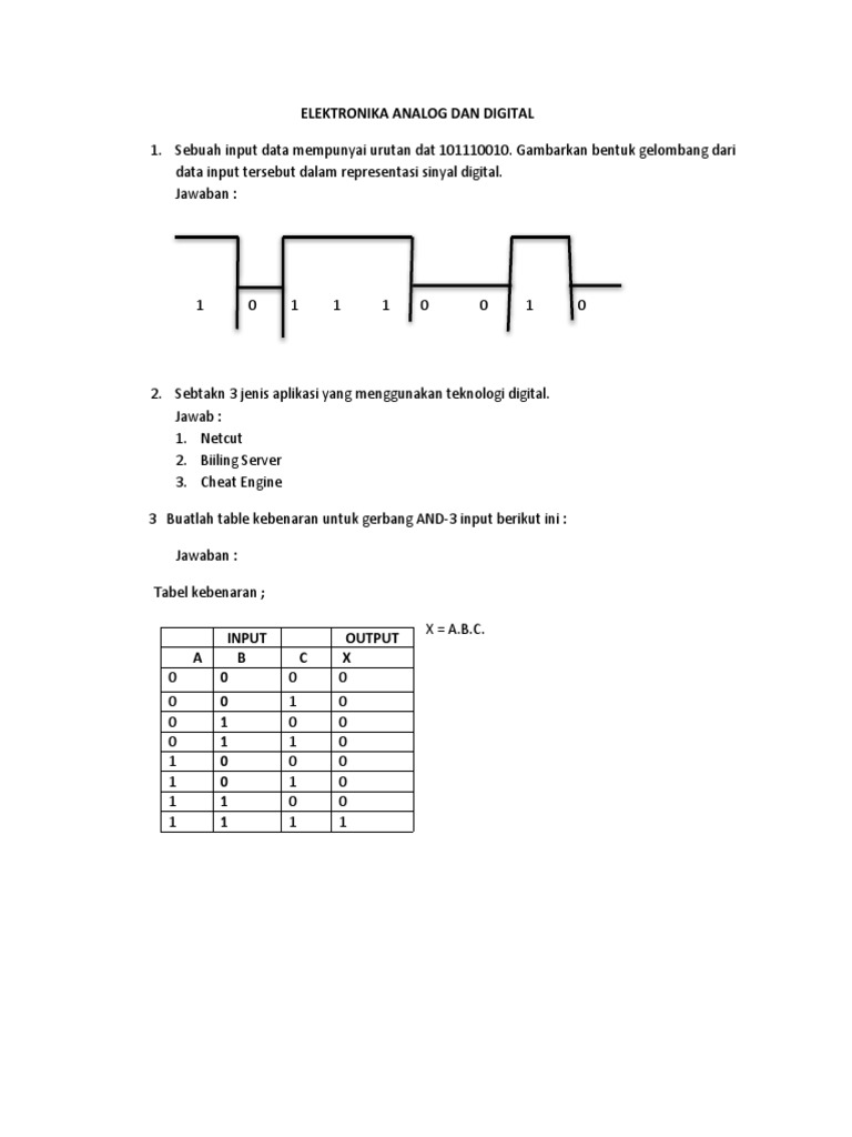 Tugas 1 Elektronika | PDF