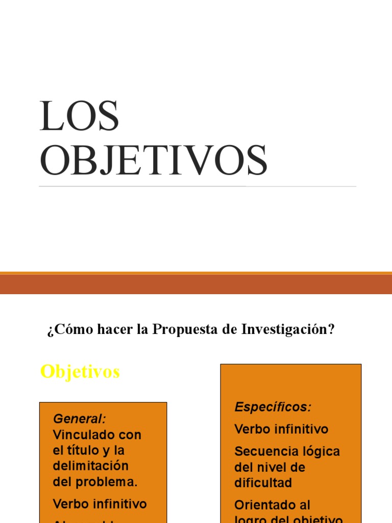 Objetivos | PDF | Teoría | Paradigma