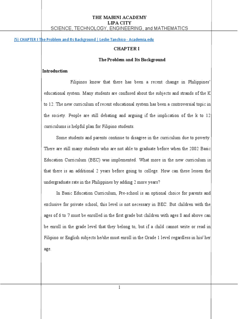 Mabini Academy | PDF | Curriculum | Vocational Education