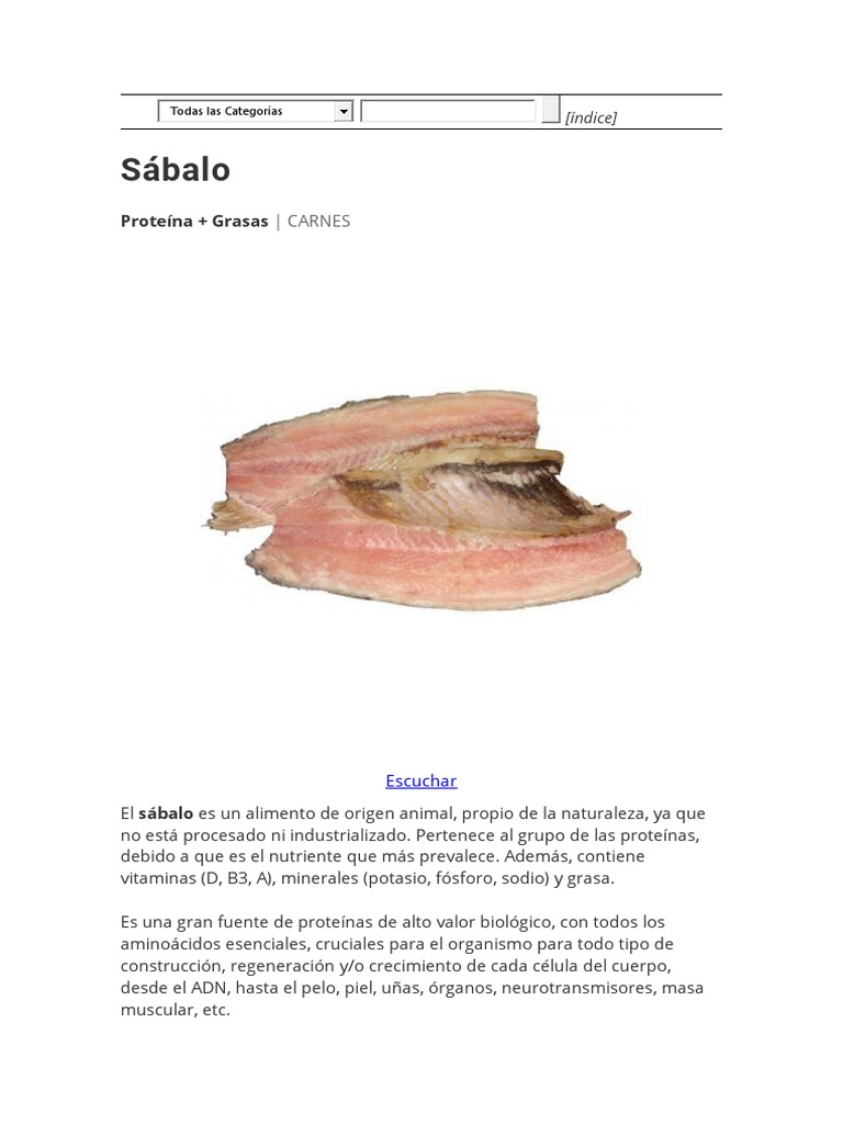 Pescado Sabolo | PDF