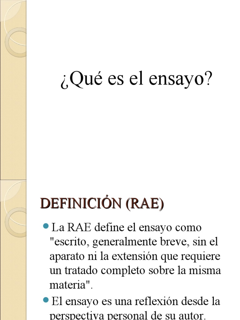 Lo que es un ensayo: definición, estructura, tipos y características ...