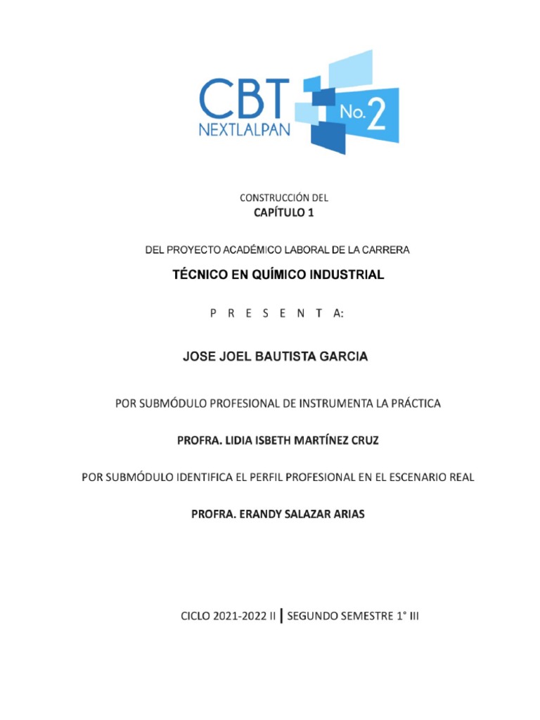 Bautista Garcia Jose Joel 1° 3. Pal. Cap 1 | PDF