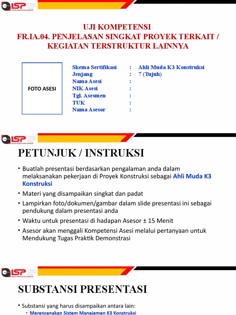 Presentasi Ahli K3 | PDF