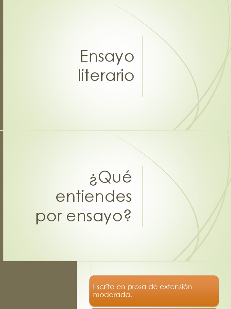 Ensayo Literario | Descargar gratis PDF | Ensayos