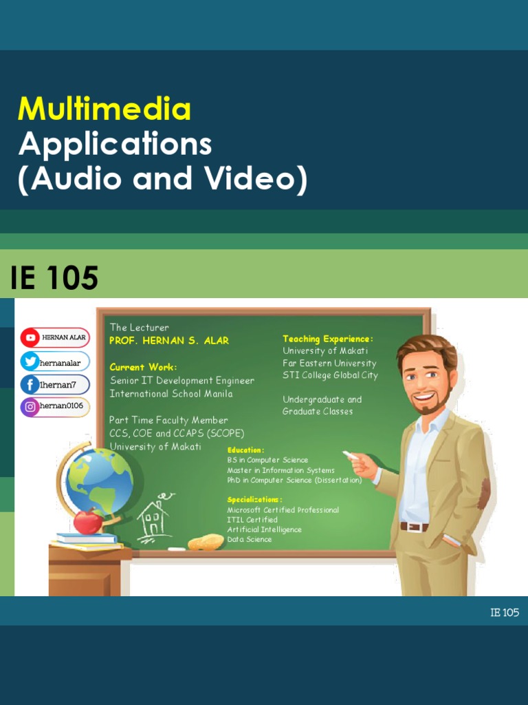 Multimedia Applications - Audio and Video | PDF | Headphones | Multimedia