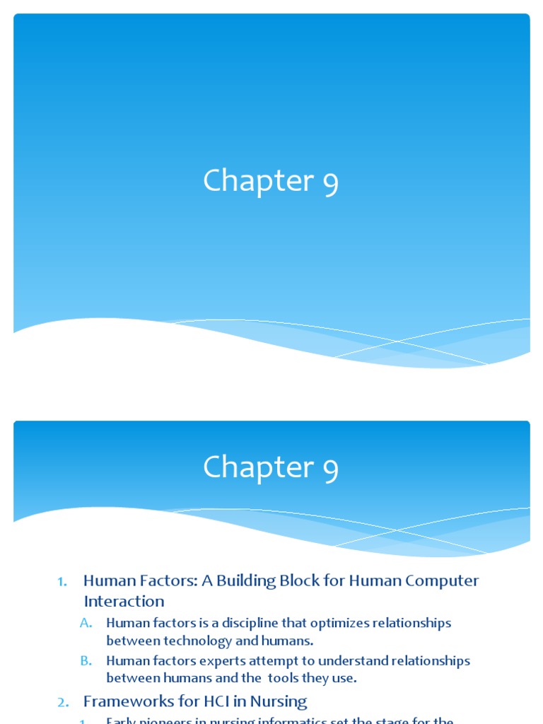 Chapter 9 Informatics | PDF | Human–Computer Interaction | Usability