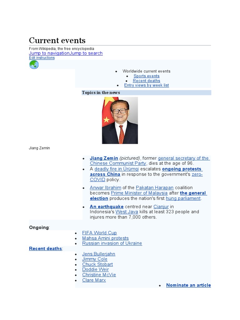 Current Event | PDF | Taiwan | Wikipedia