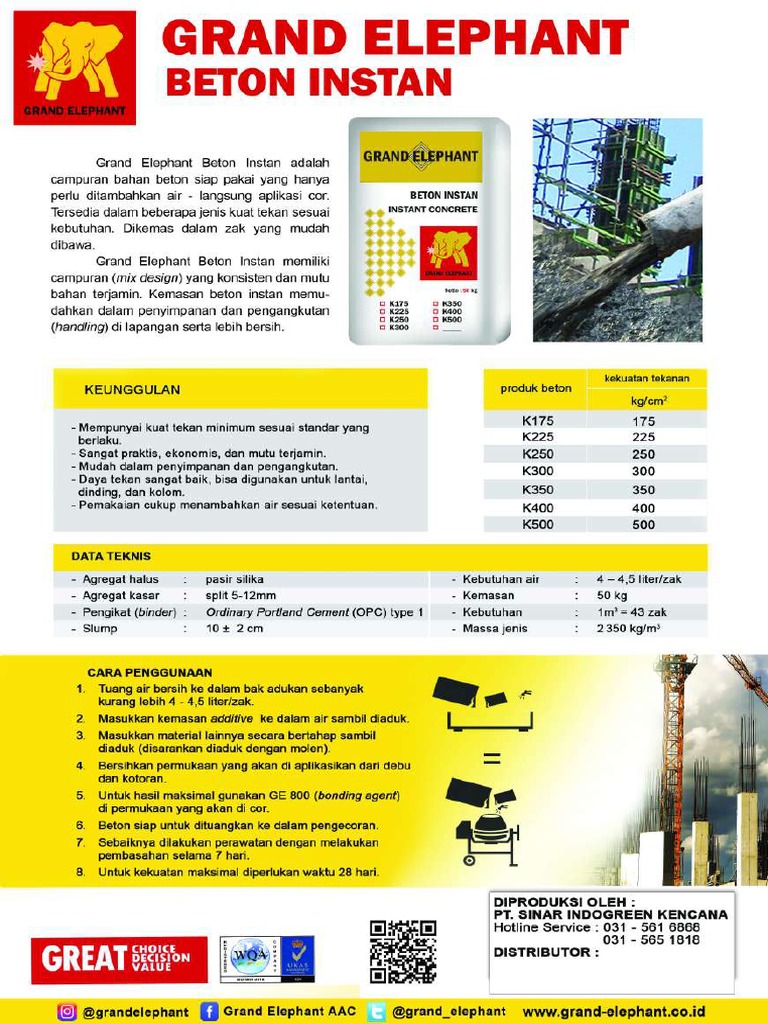 BROSUR BETON INSTAN 290719 - Min | PDF