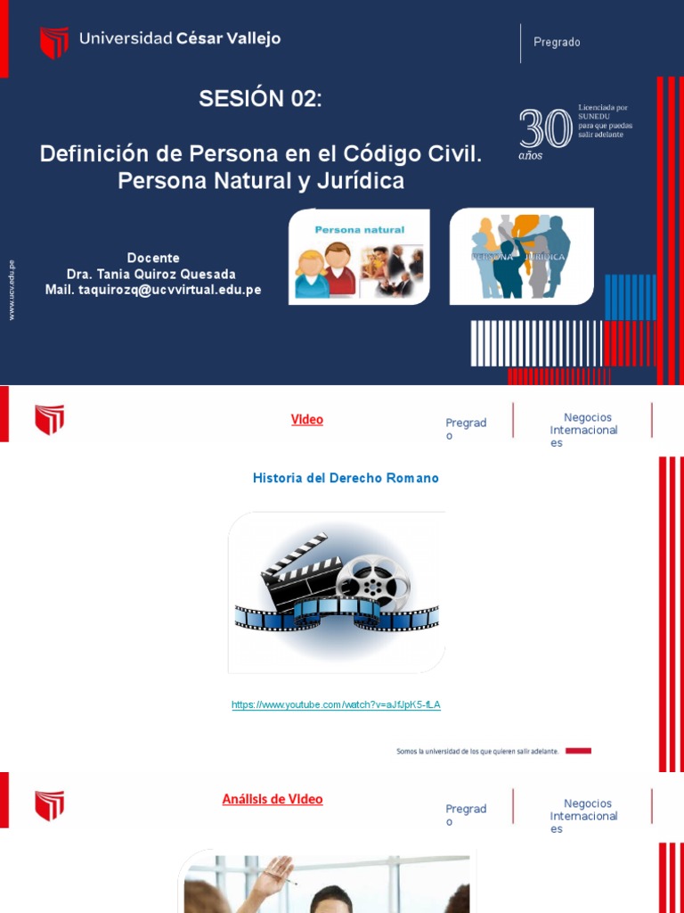 SESIÓN N°2 DEFINICIÓN DE PERSONA EN EL C.C - Tagged | PDF | Derechos | Constitución