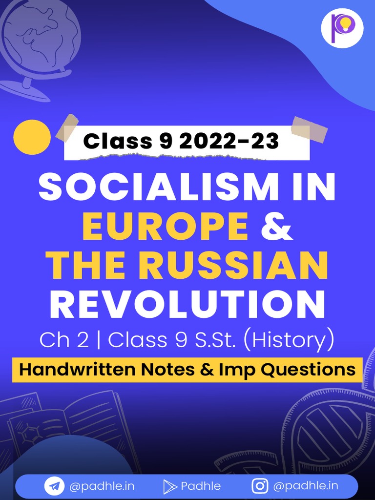 Socialism in Europe and The Russian Revolution - Padhle Class 9 Social ...