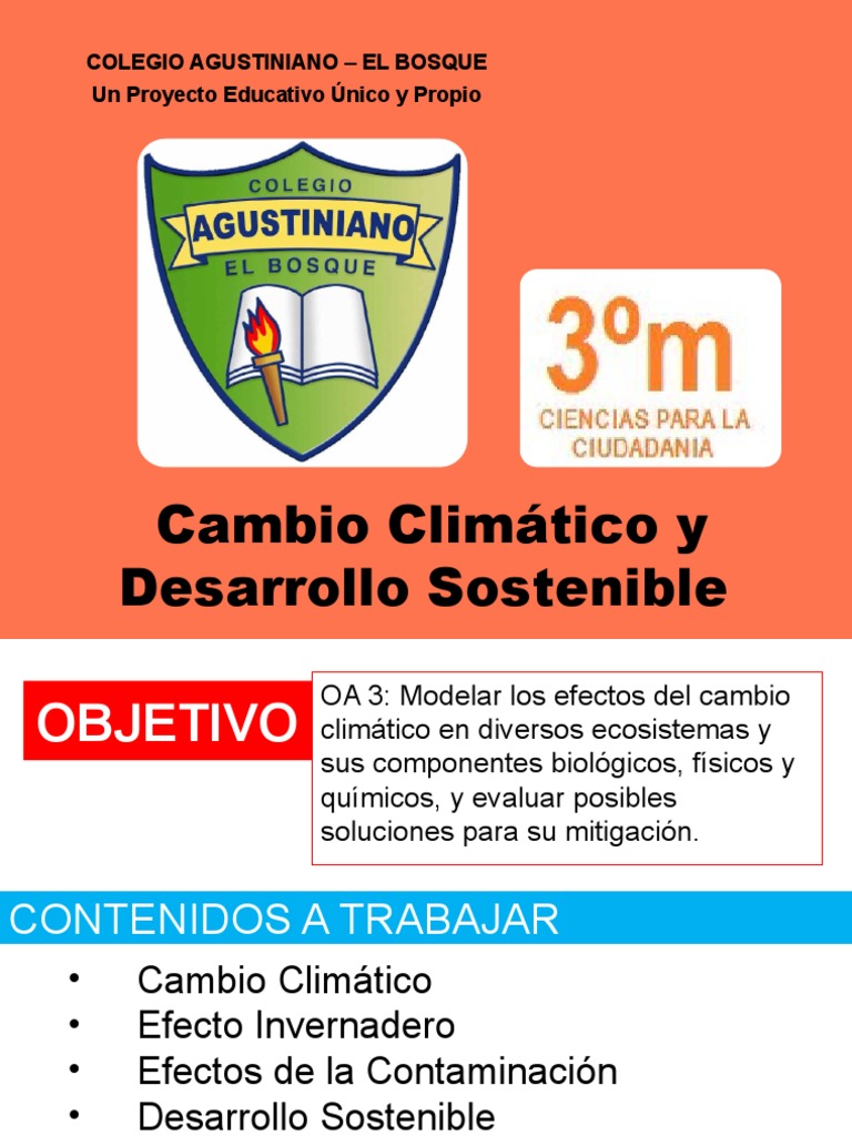 2022 3M Ciencias para La Ciudadania Cambio Climatico | PDF | Gases de ...