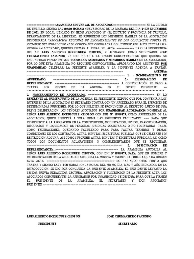 Nombramiento de Apoderado | PDF | Gobierno