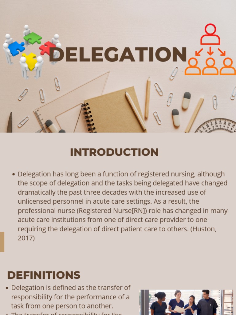 DELEGATION | PDF | Nursing | Leadership