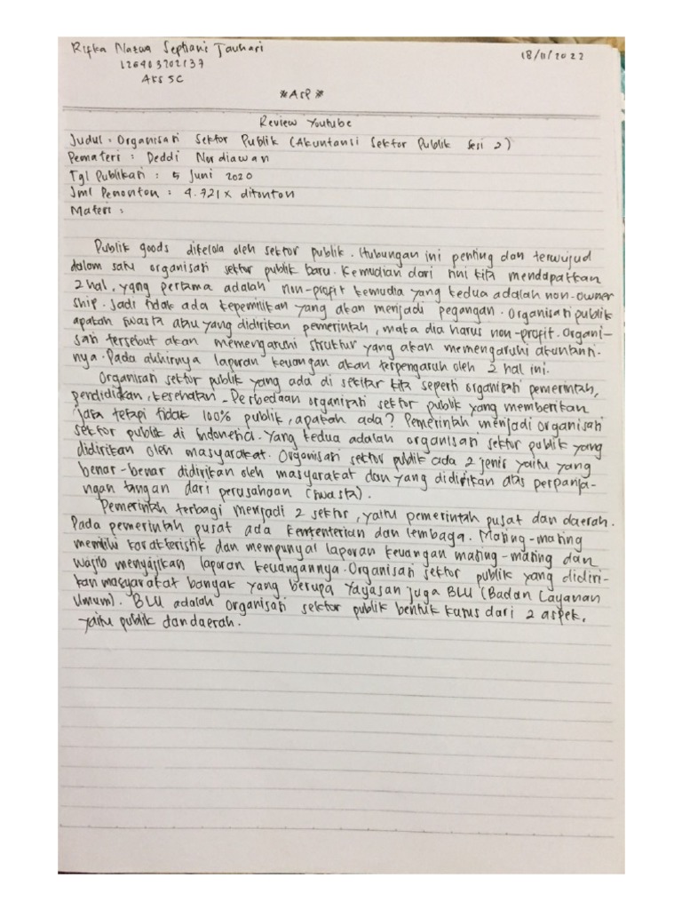 Rifka Nazwa Septiani Jauhari - 126403202137 - Aks5c - Tugas Review ...