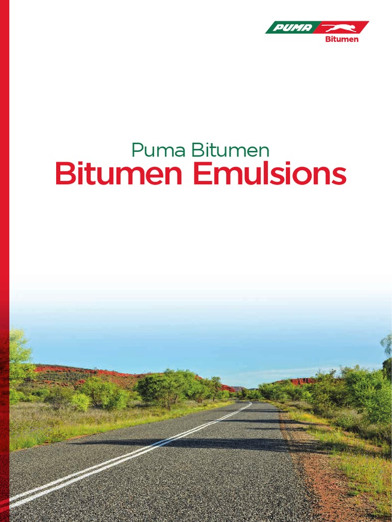 Puma Bitumen Bitumen Emulsions | PDF | Asphalt | Road Surface