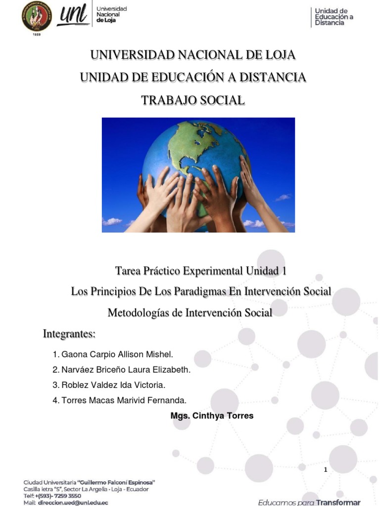 Ape U1 Metodologias de Intervención Social | PDF | Paradigma | Trabajo Social