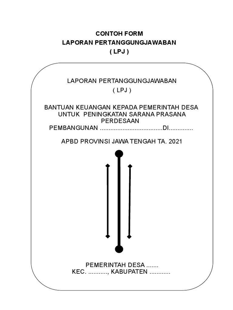 Baru Contoh Dokumen Laporan Bankeu Sarpras 2021 | PDF