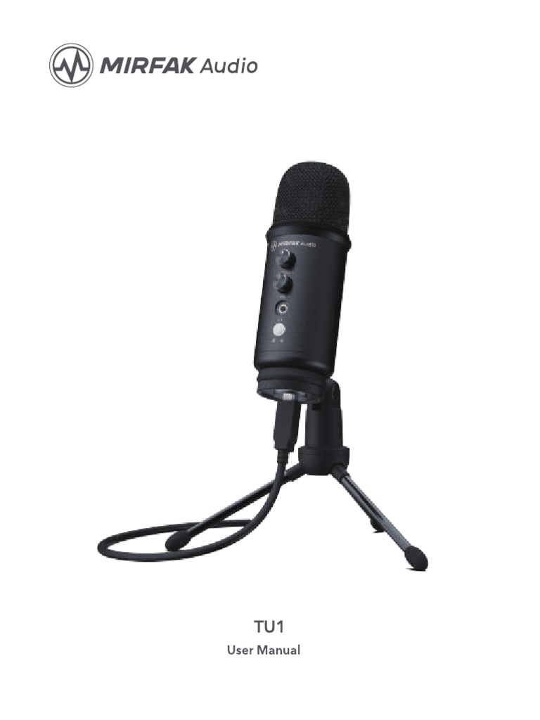 Mirfak TU1 USB Microphone User Manual | PDF