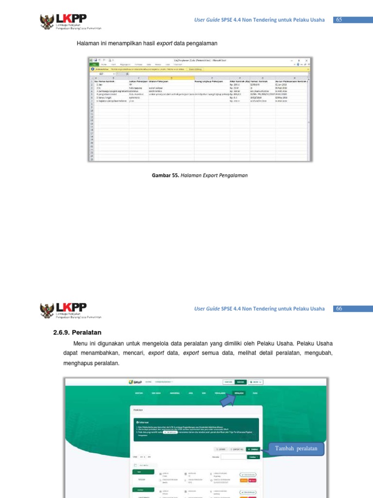 Panduan Lpse Untuk Non Tender | PDF | Pengelolaan Keuangan & Uang