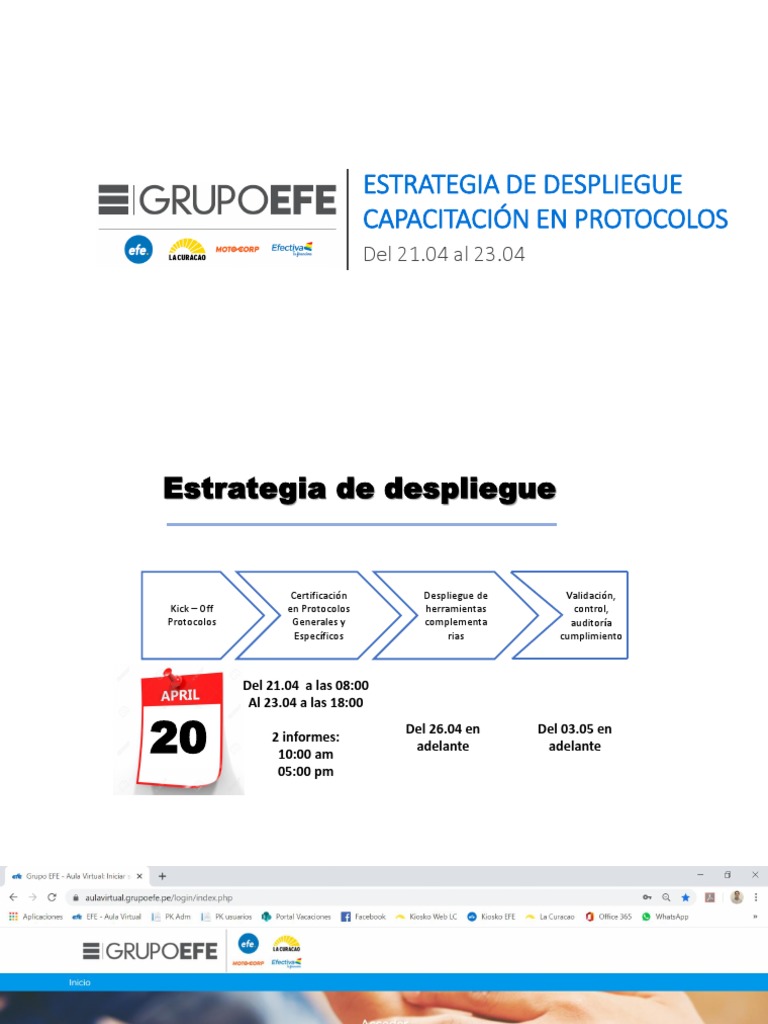 Estrategia Despliegue Protocolos | PDF