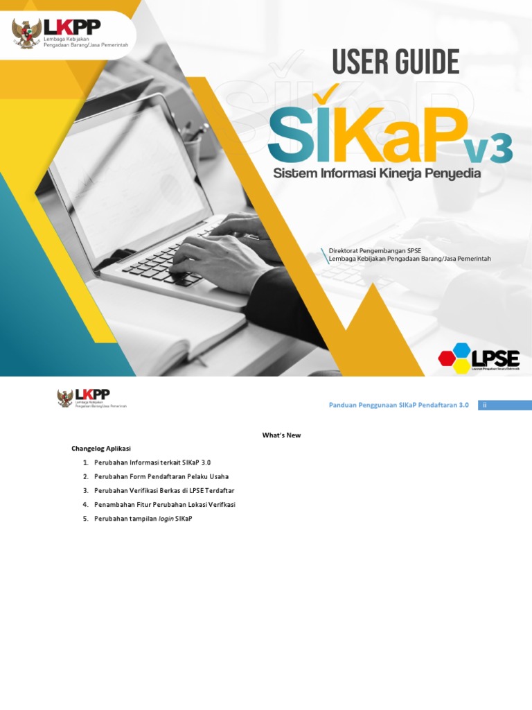 Panduan Penggunaan Aplikasi SIKaP 3.0 Pendaftaran Penyedia (Updated ... Panduan Penggunaan Aplikasi SIKaP 3.0 Pendaftaran Penyedia (Updated ...
