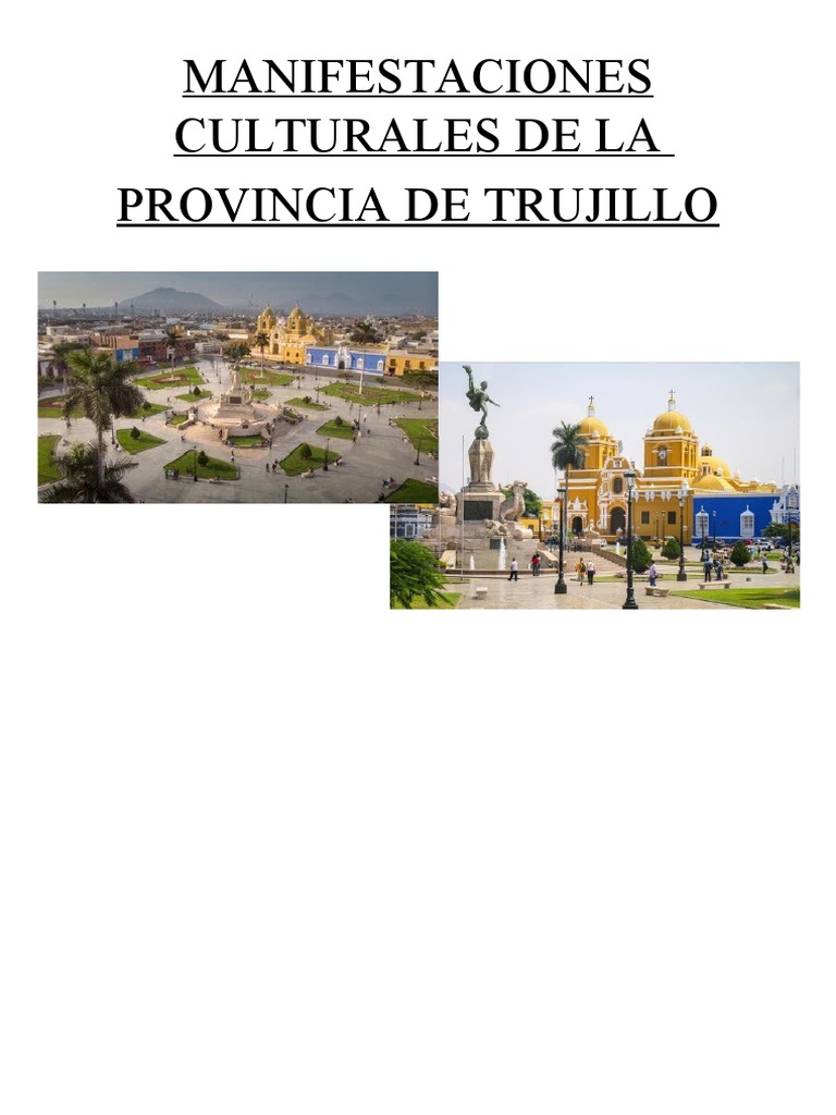 Cultura y Tradiciones de Trujillo | PDF | Batata | Perú