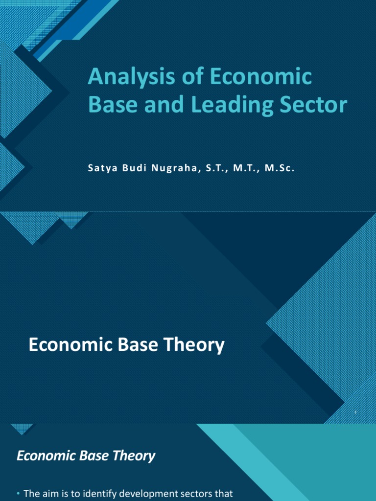 #9 & 10 - Analysis of Economic Base and Leading Sector | PDF ...