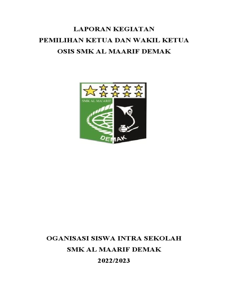 Laporan Kegiatan Pemilos 2022 | PDF | Karier & Perkembangan | Ilmu Sosial