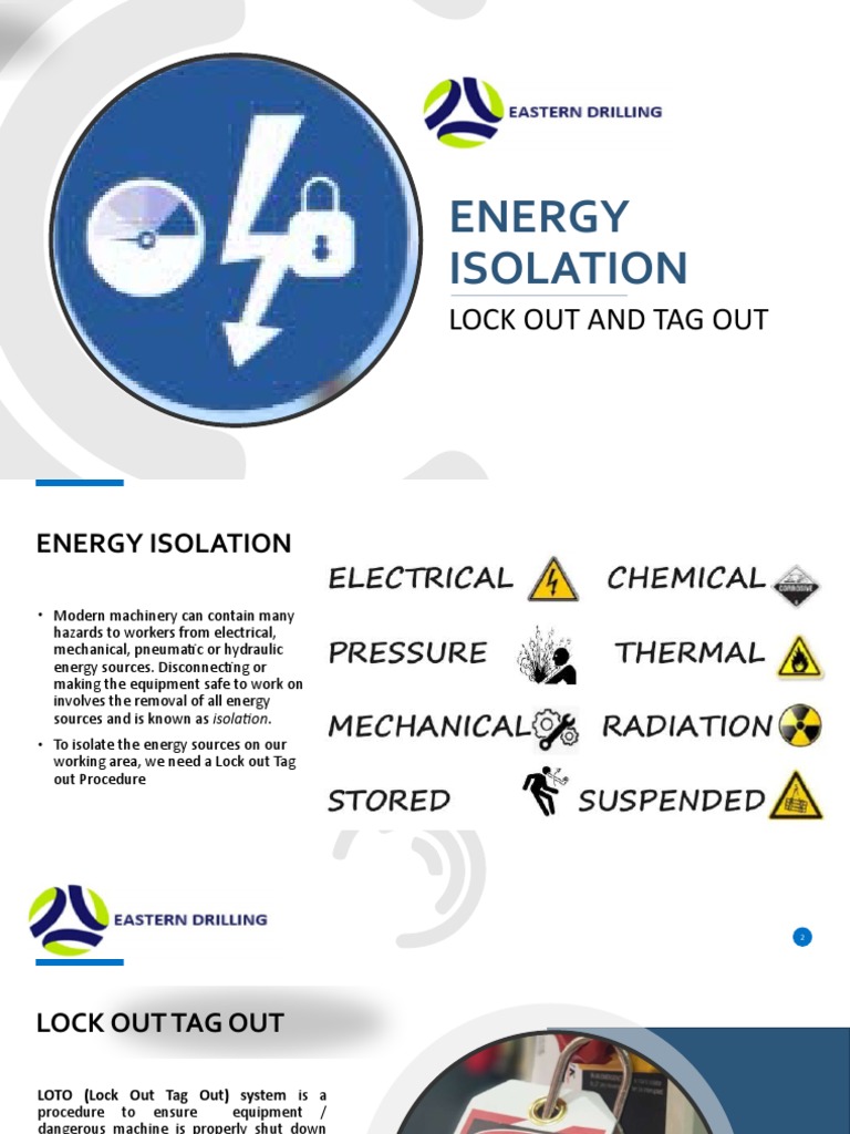 Energy Isolation | PDF | Equipment | Manufactured Goods