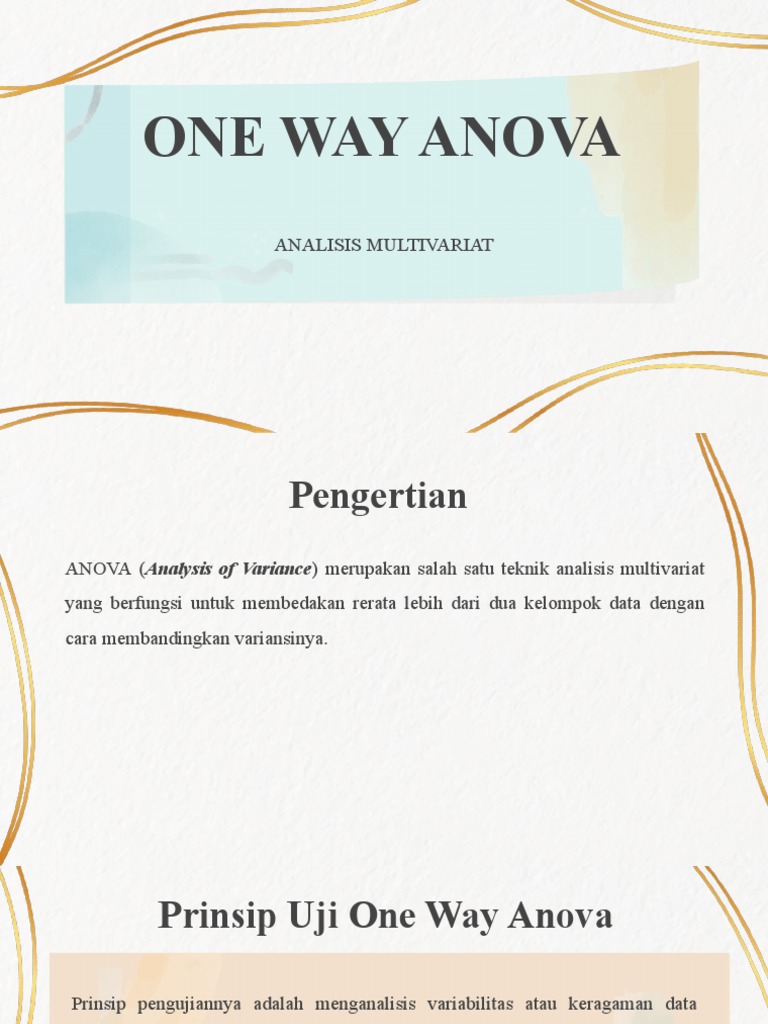 Uji One Way Anova | PDF | Sains & Matematika