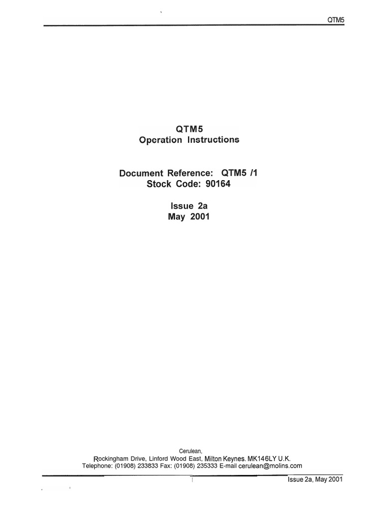 (QTM 5) | PDF