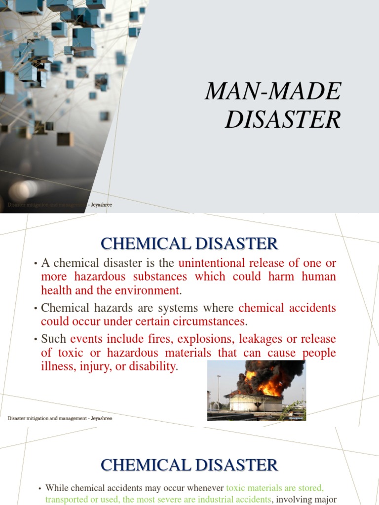MAN-MADE DISASTER - Chemical Disaster | PDF | Epidemics | Biological ...