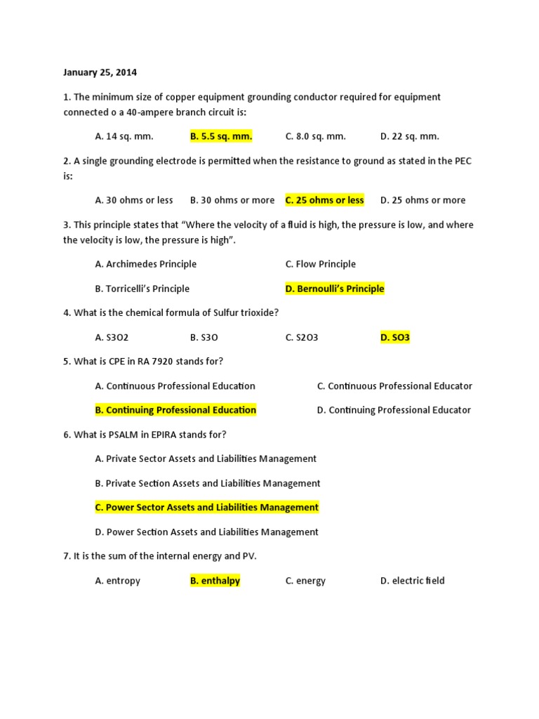 Compilation Objectives 2 - 2014 To 2013 | PDF | Electrochemistry | Waves