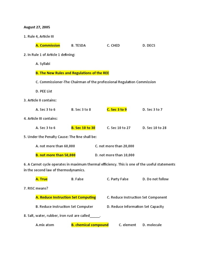 Compilation Objectives - ESAS 2005 To 2008 | PDF | Chemical Bond | Waves