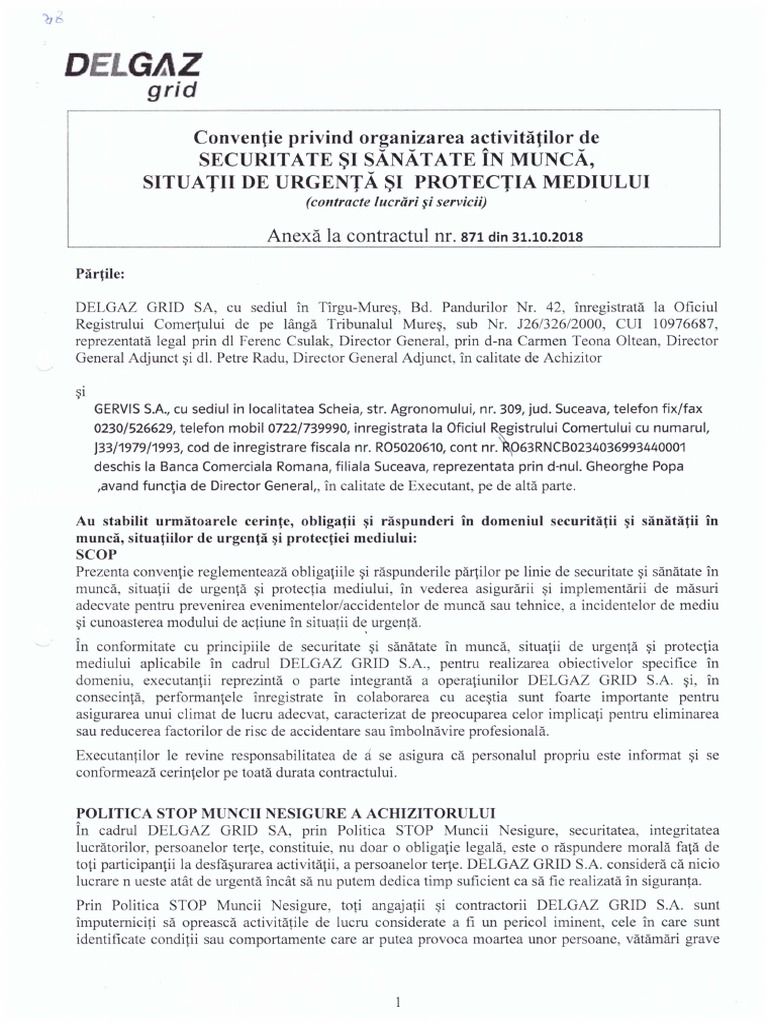 Conventie SSM | PDF