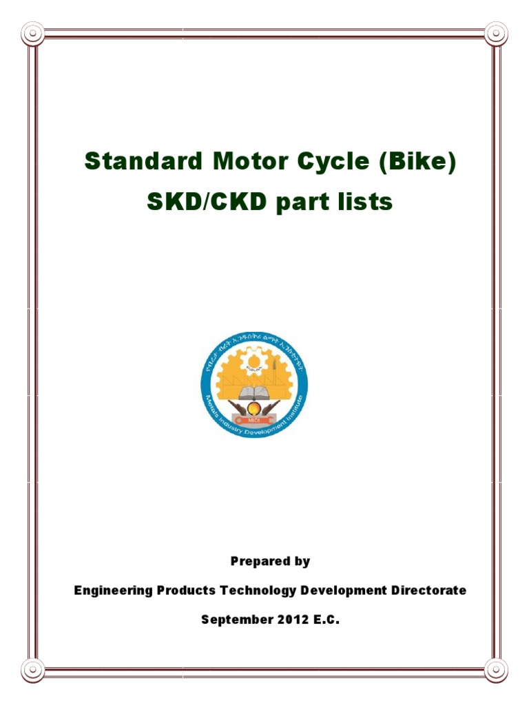 #2 Standard Bike SKD CKD Final | PDF