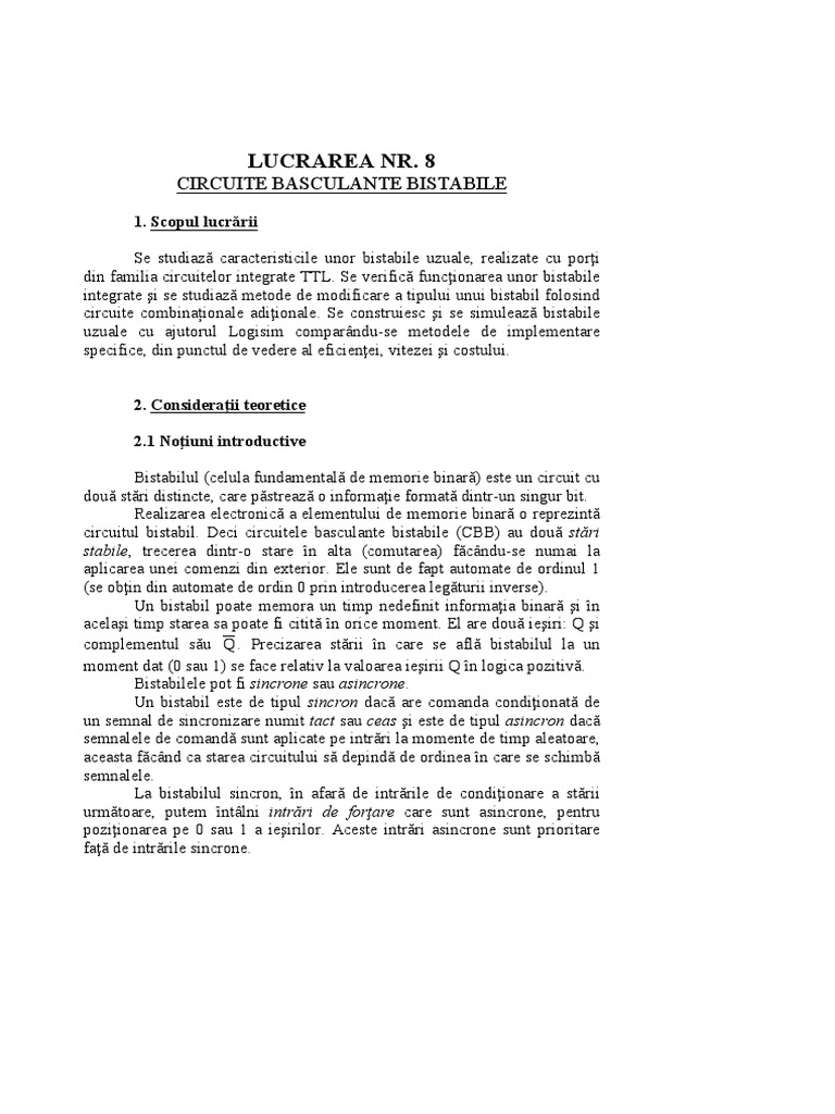 Proiectare Logica 08 | PDF