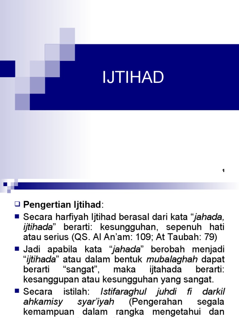 Ijtihad | PDF