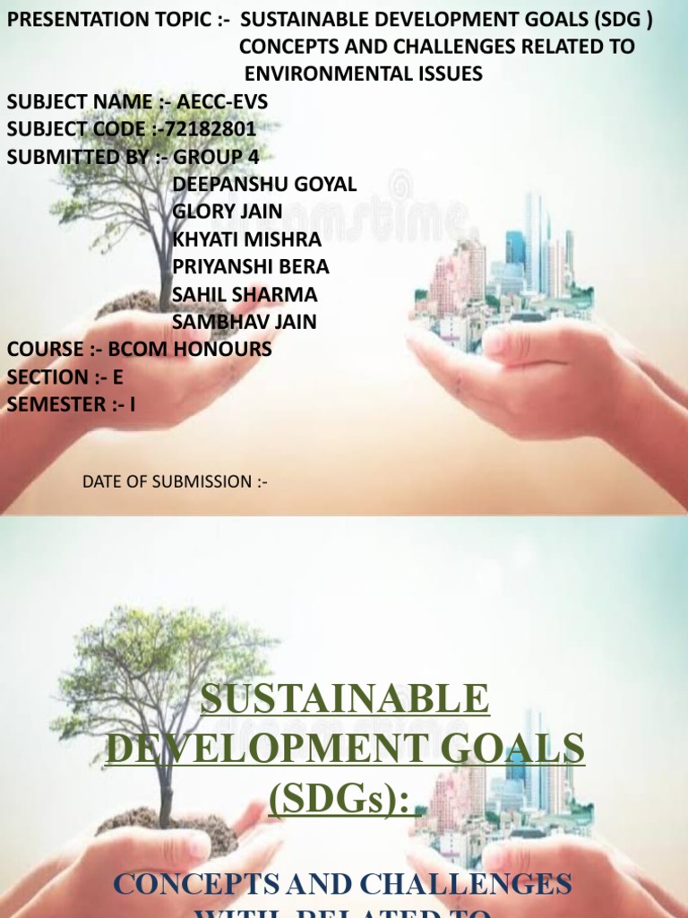 Sustainable Development Goals (SDGS) Final | PDF